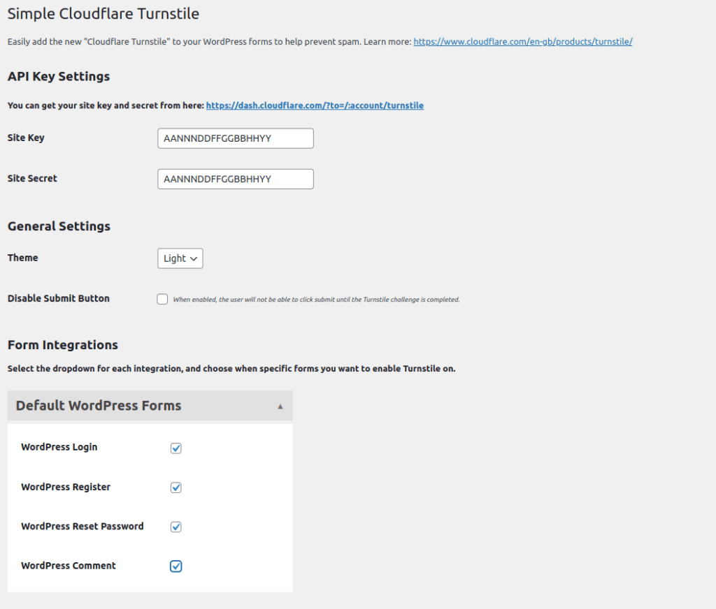 Best way to use Cloudflare Turnstile with WordPress